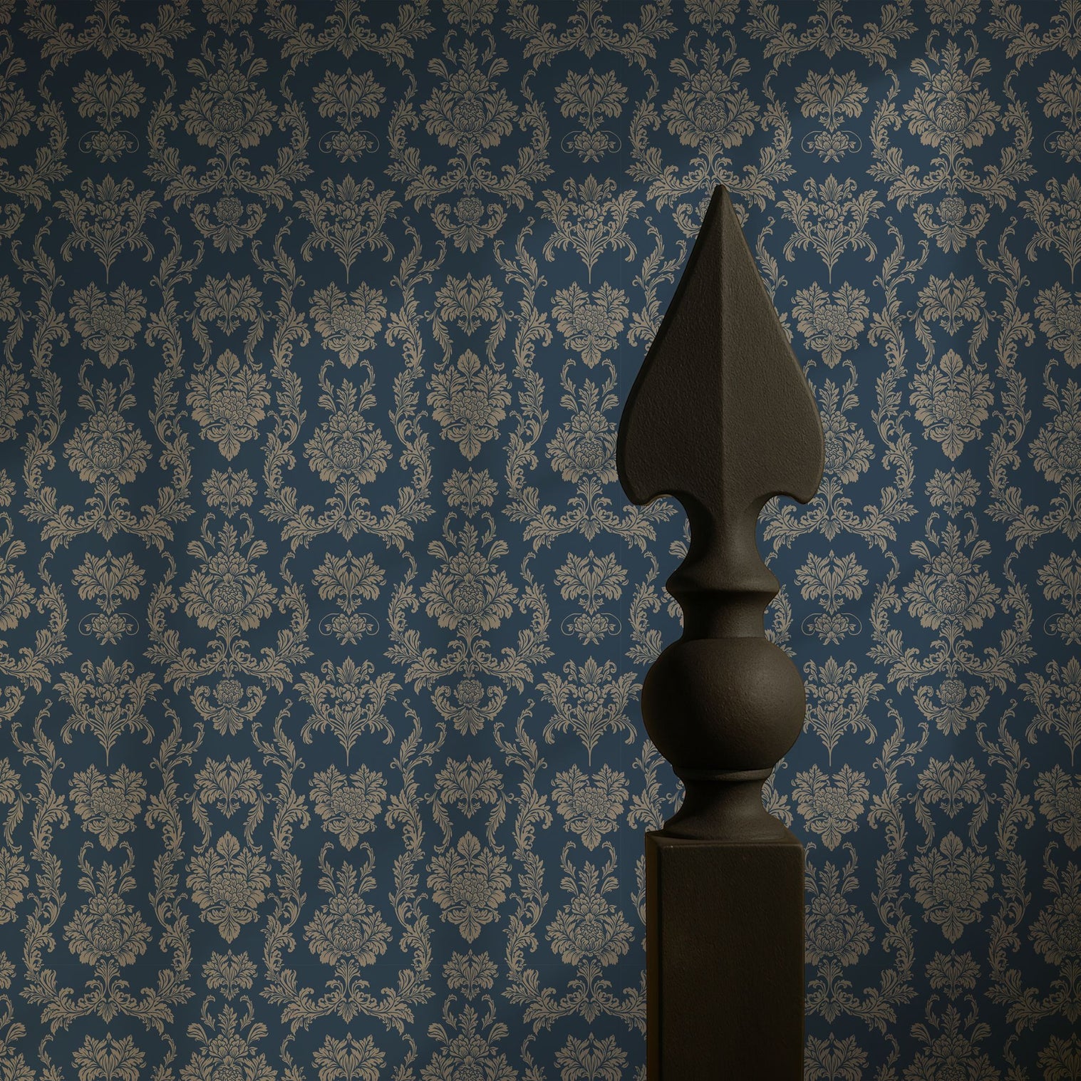 Grand Manor | Vintage Baroque European Damask Wallpaper – Sckribbles
