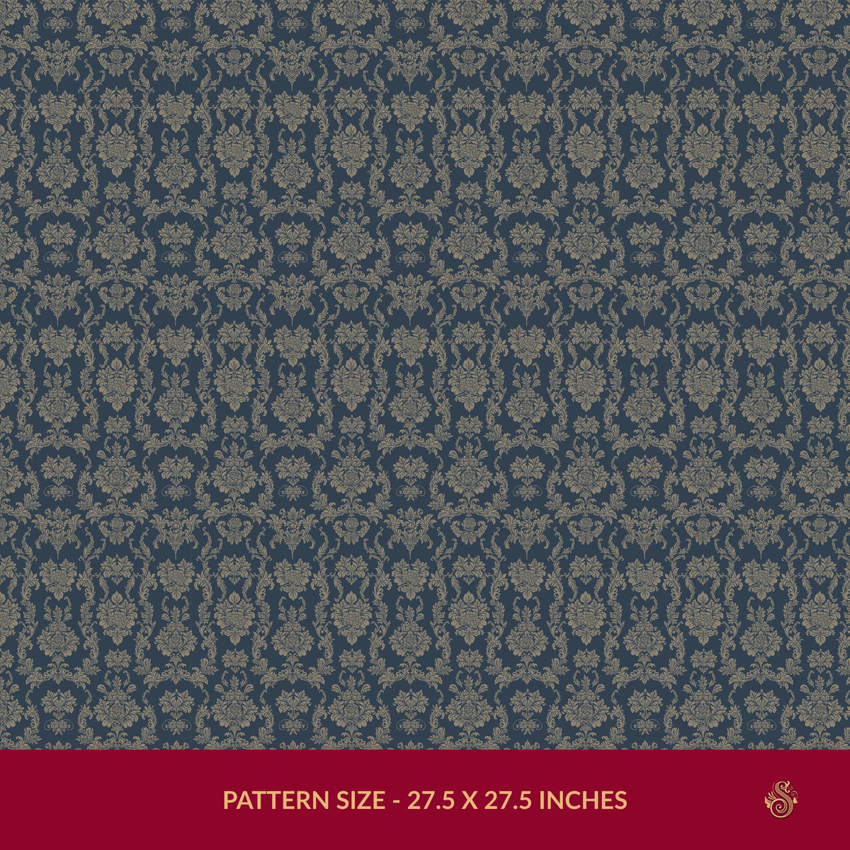 Grand Manor | Vintage Baroque European Damask Wallpaper – Sckribbles