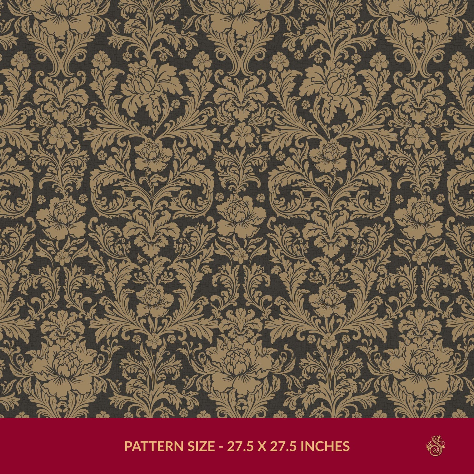 Brownstone Beauty | Neutral Brown Elegant Damask Wallpaper – Sckribbles