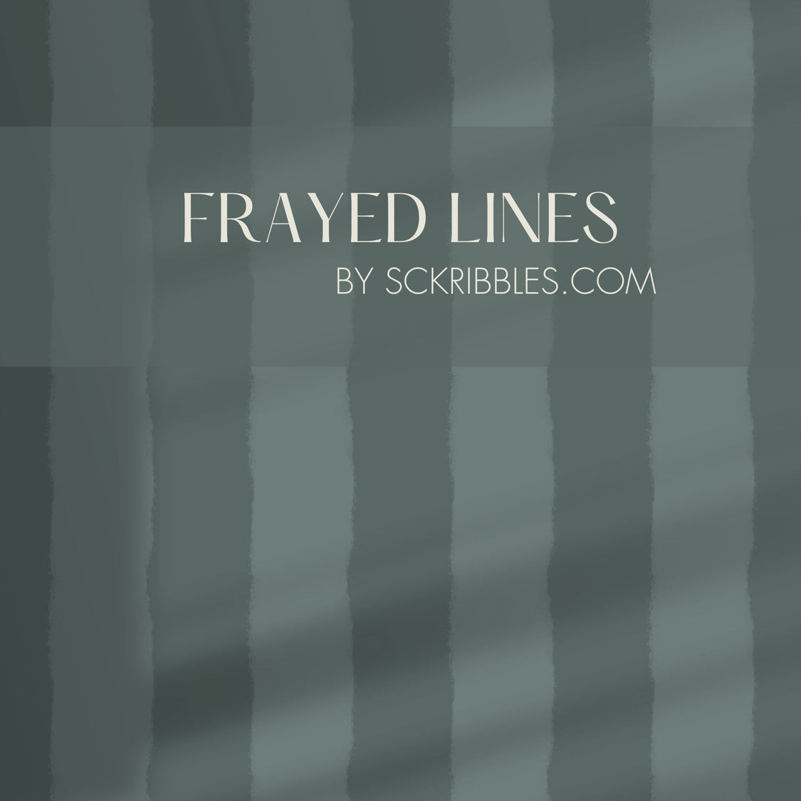 Frayed Lines | Jade Green & Gray Jagged Striped Wallpaper – Sckribbles