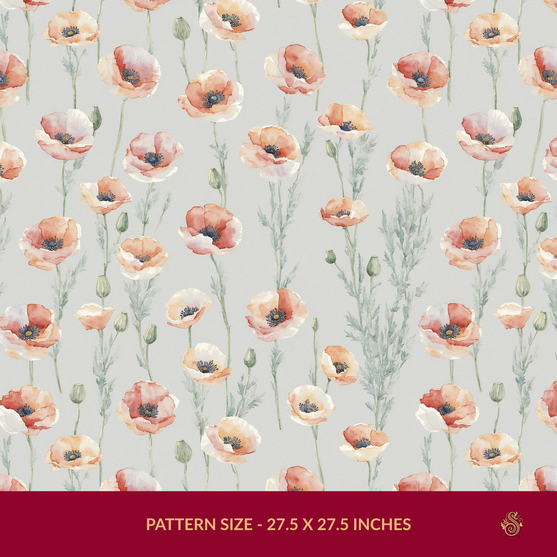 Peaceful Poppies | Cute Feminine Poppy Flower Wallpaper – Sckribbles