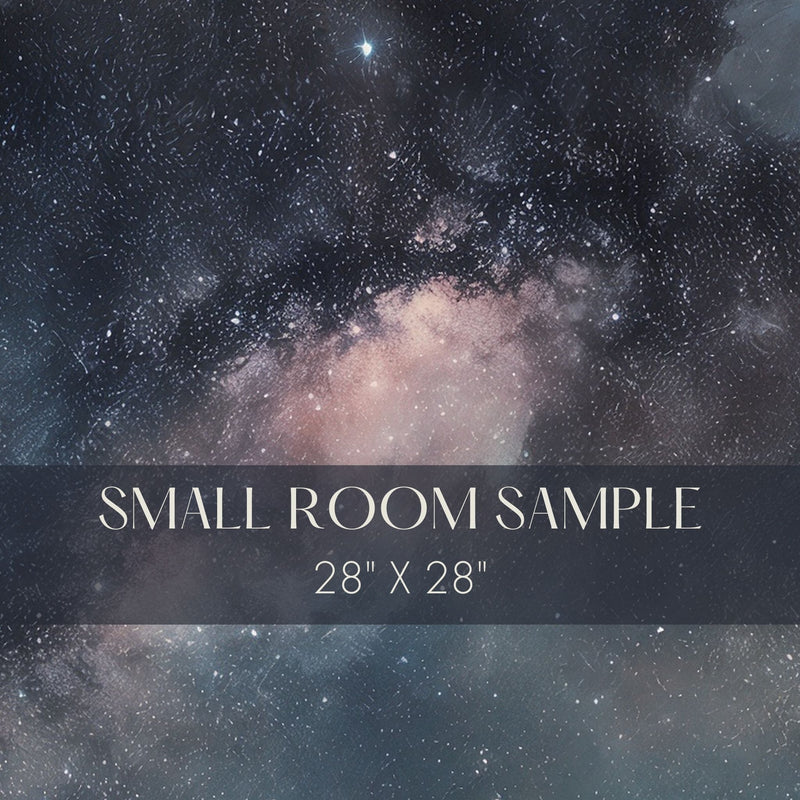 Sunset Galaxy | Blue Celestial Star Landscape Wallpaper Mural – Sckribbles